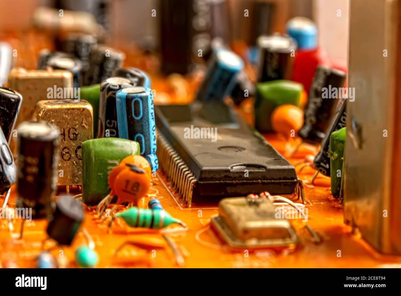 old PCB tv Stock Photo - Alamy