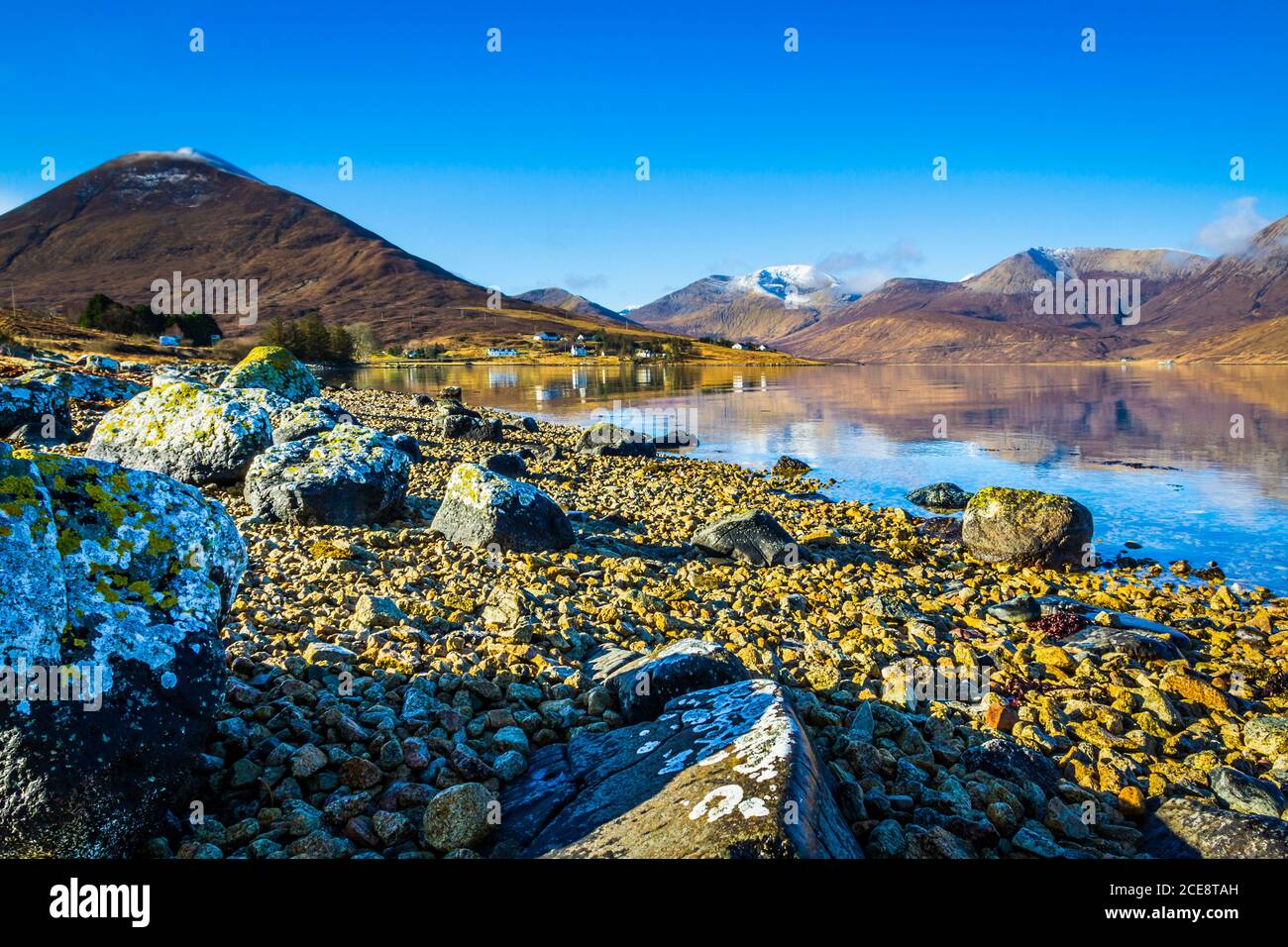 Luib on the shore of Loch Ainort on the Isle of Skye Stock Photo - Alamy