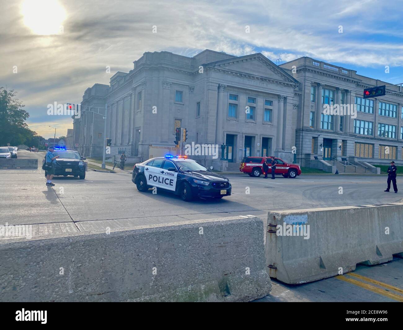 Kenosha, Wisconsin, USA. 30th Aug, 2020. Kenosha Courthouse Credit: Amy ...