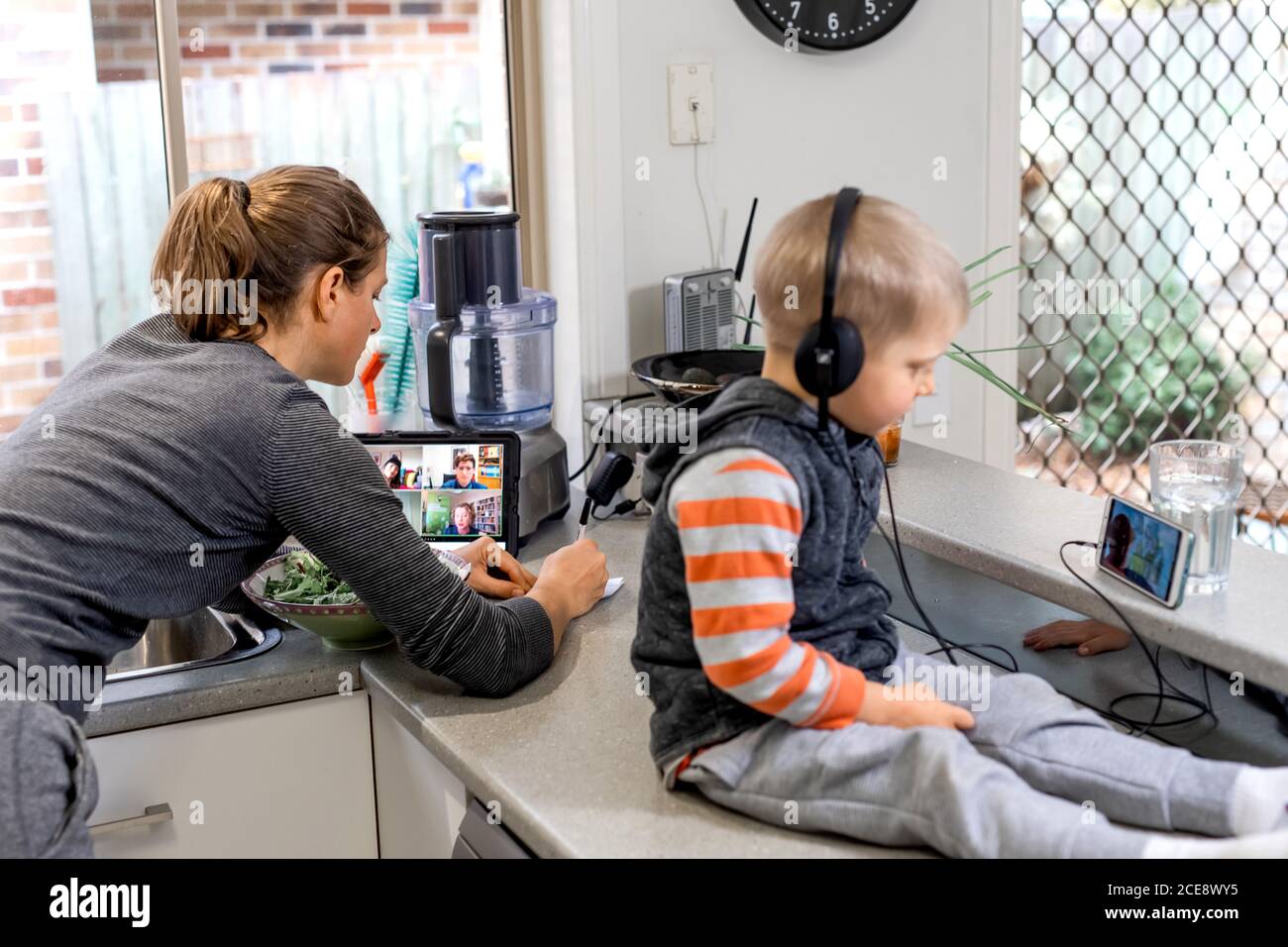 Zoom meeting woman hi-res stock photography and images - Alamy