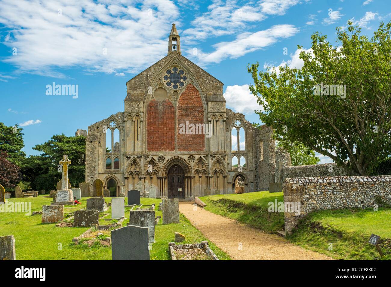A view of Binham Priory Stock Photo - Alamy