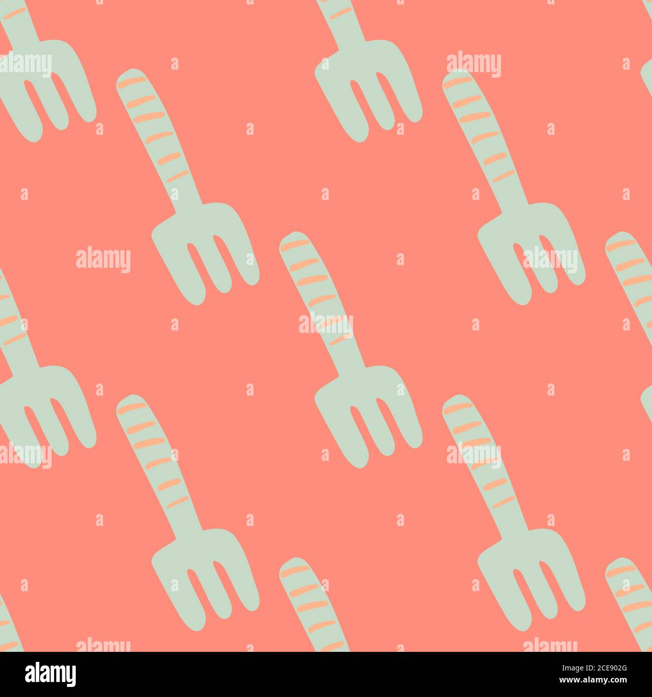 Pink garden rake Stock Vector Images - Alamy