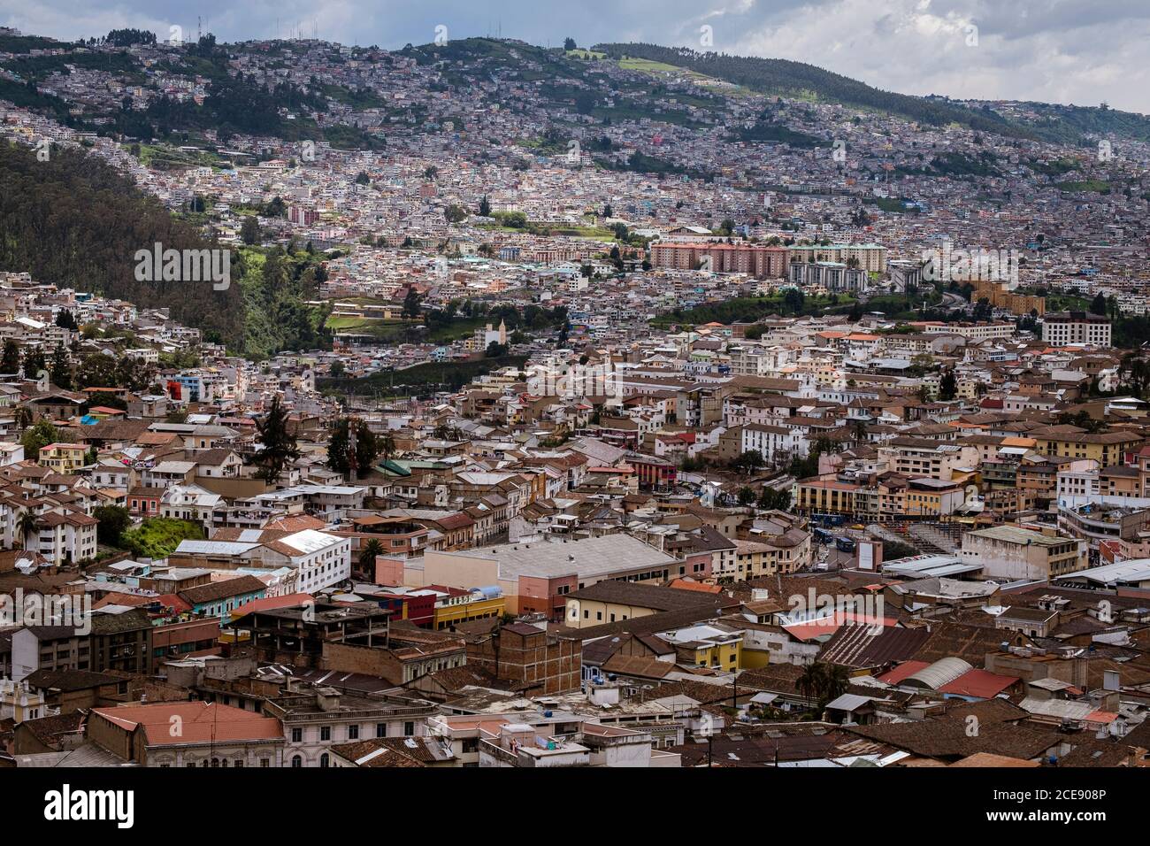 The colonial centre of Quito Stock Photo - Alamy