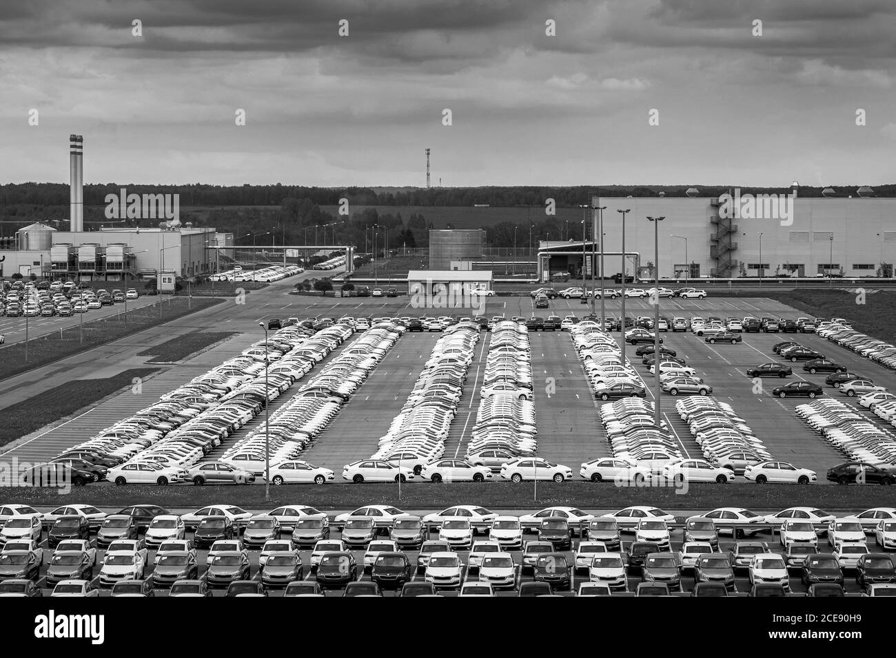 Volkswagen factory Black and White Stock Photos & Images - Alamy