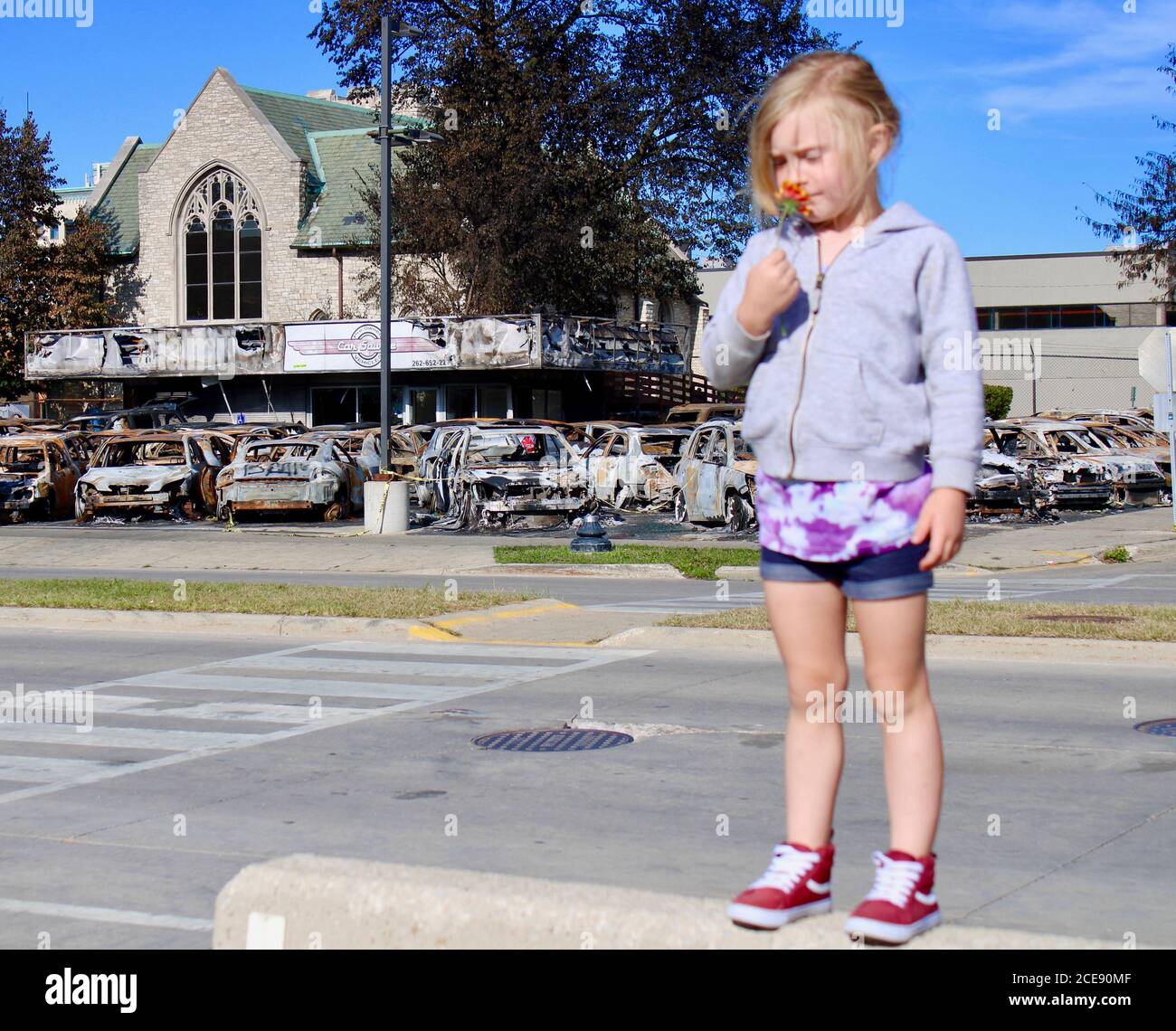 Kenosha, Wisconsin, USA. 30th Sep, 2020. Kenosha Residents come out to ...