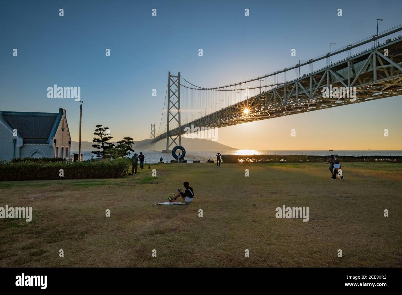 Akashi bridge at sunset hi-res stock photography and images - Alamy