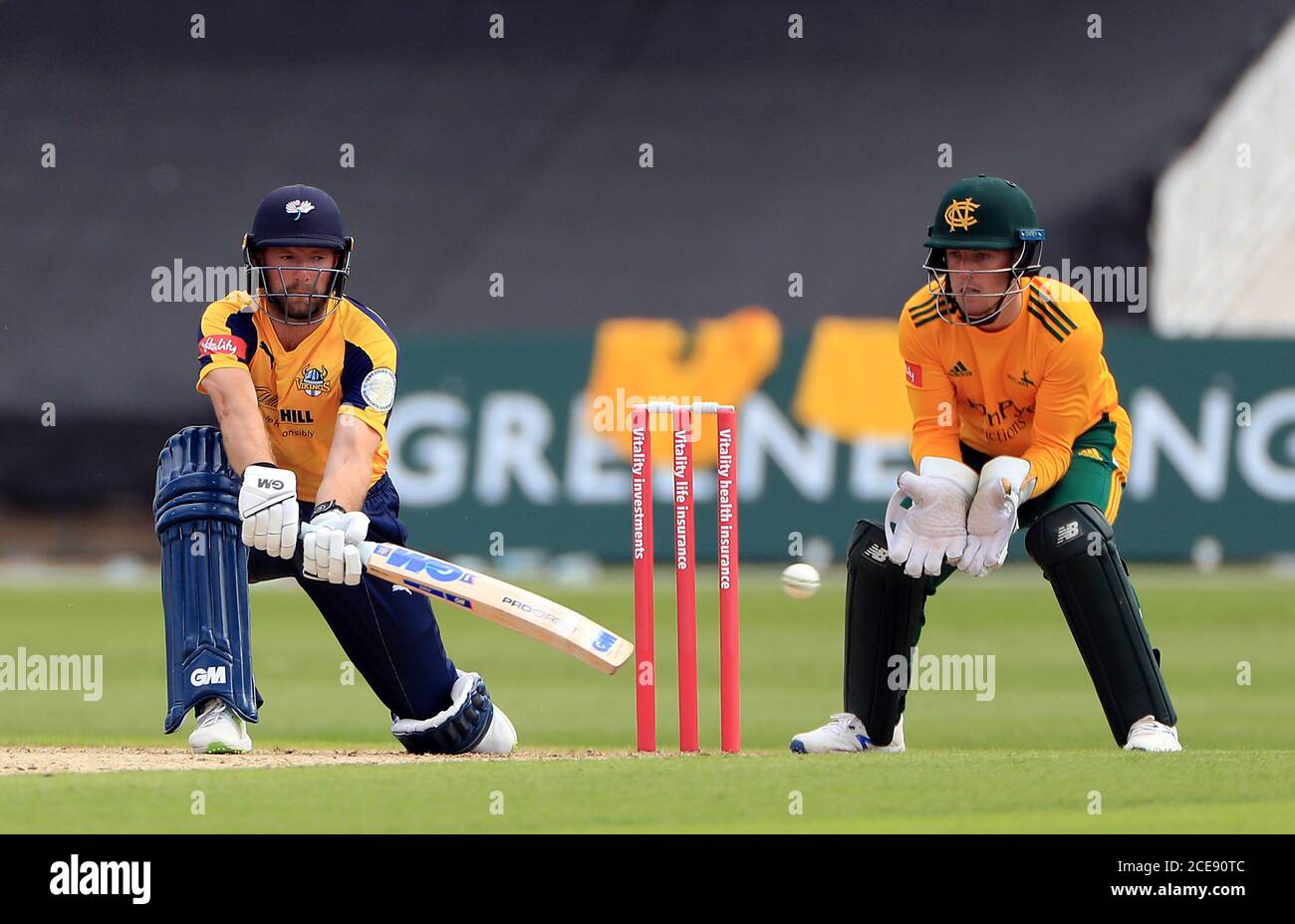 Yorkshire vikings adam lyth batting hi-res stock photography and images ...