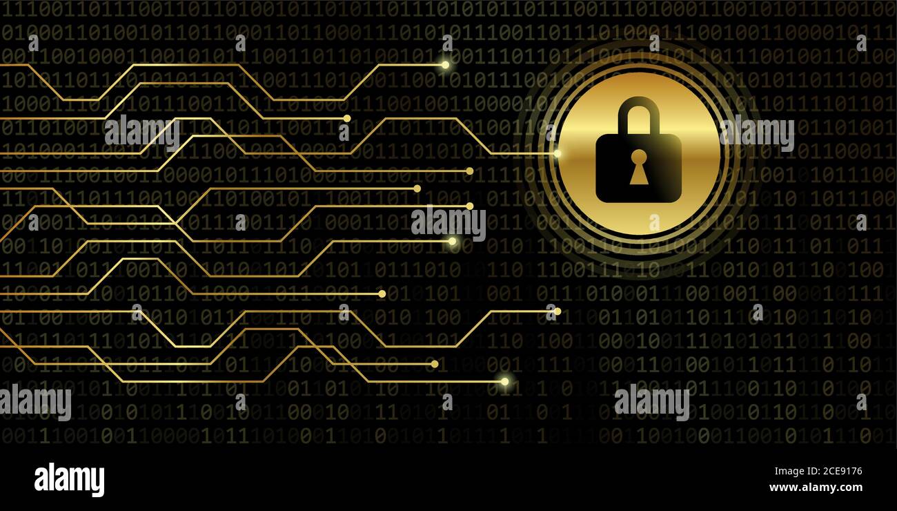 lock symbol on binary code background digital data vector illustration ... lock symbol on binary code background digital data vector illustration ...