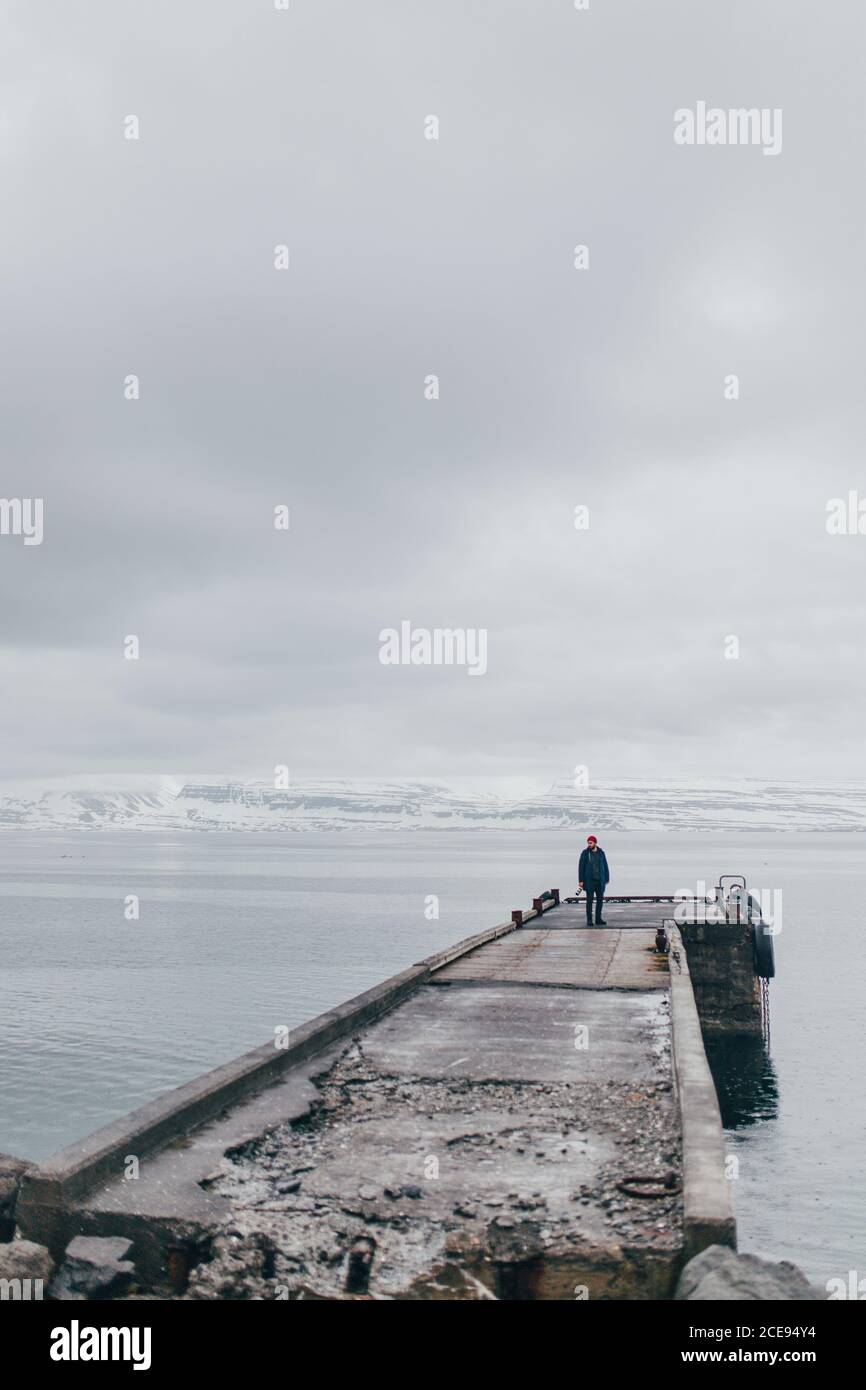Gloomy Ocean Pier
