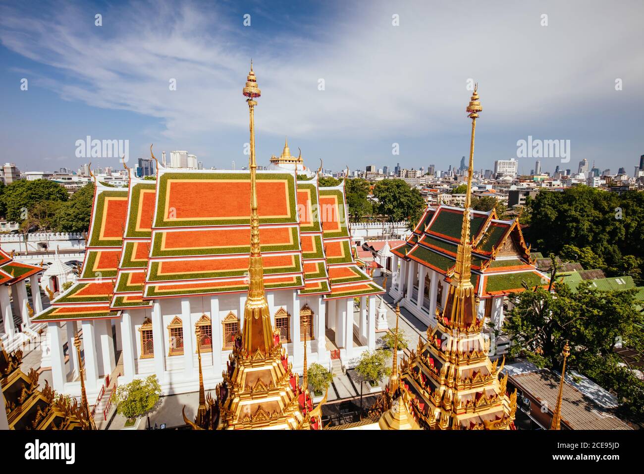 Loha Prasart Temple Bangkok Thailand Stock Photo - Alamy