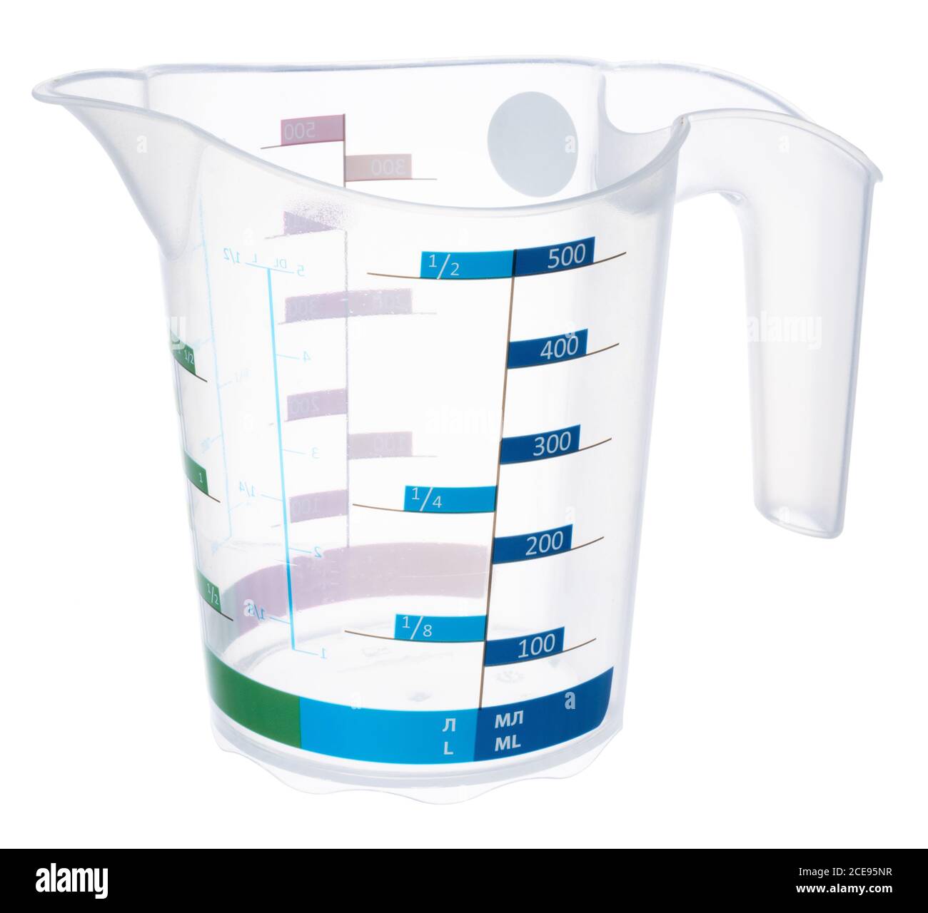 Empty beaker isolated on white background close up Stock Photo - Alamy