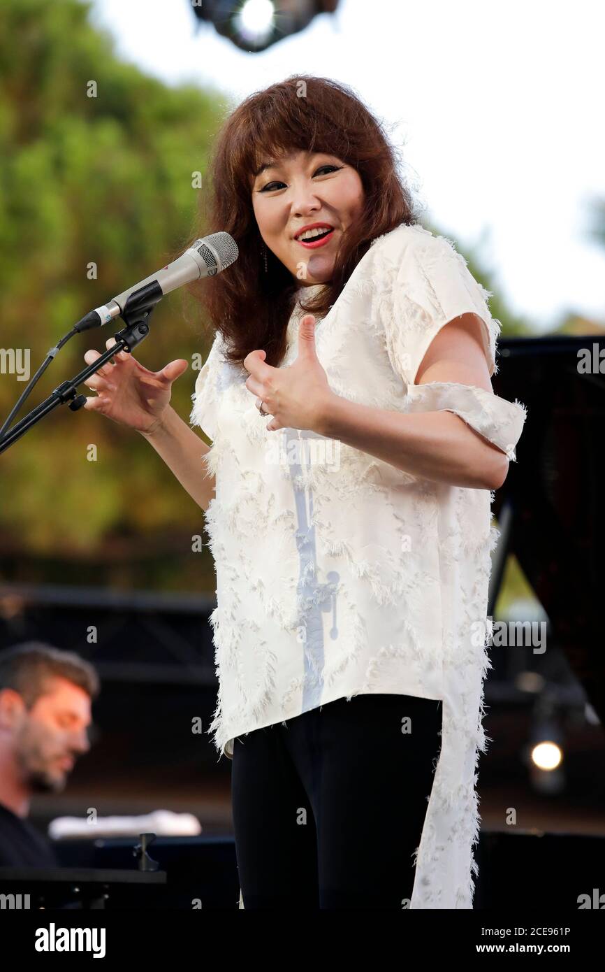 "Jazz a Juan" Jazz Festival in Juan-les-Pins (south-eastern France), on ...