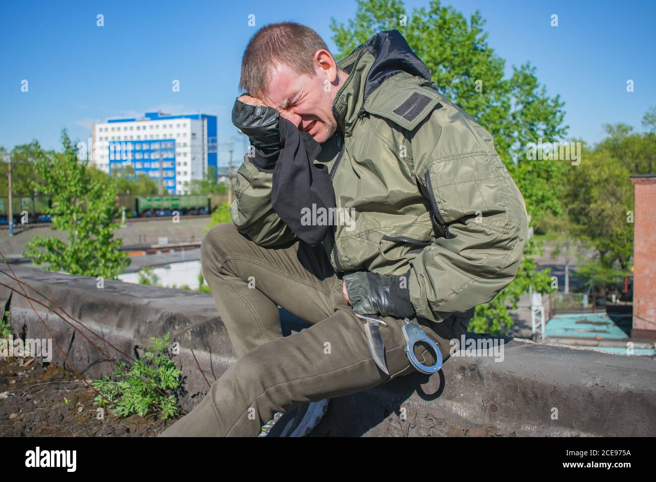 Policeman Crying High Resolution Stock Photography and Images - Alamy