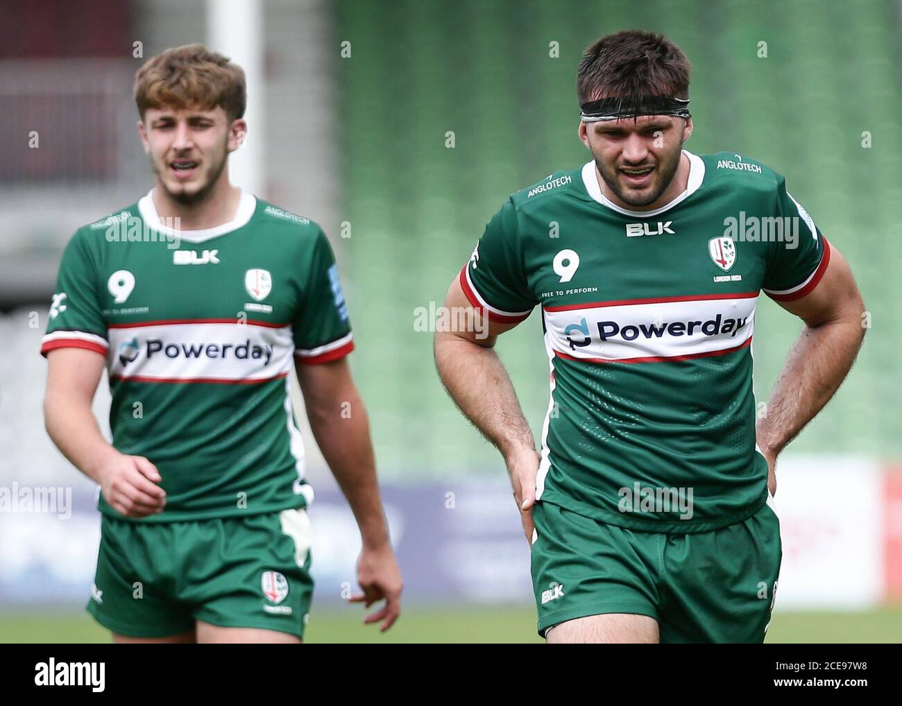 LONDON, ENGLAND. AUG 31ST 2020 Matt Rogerson of London Irish looking ...