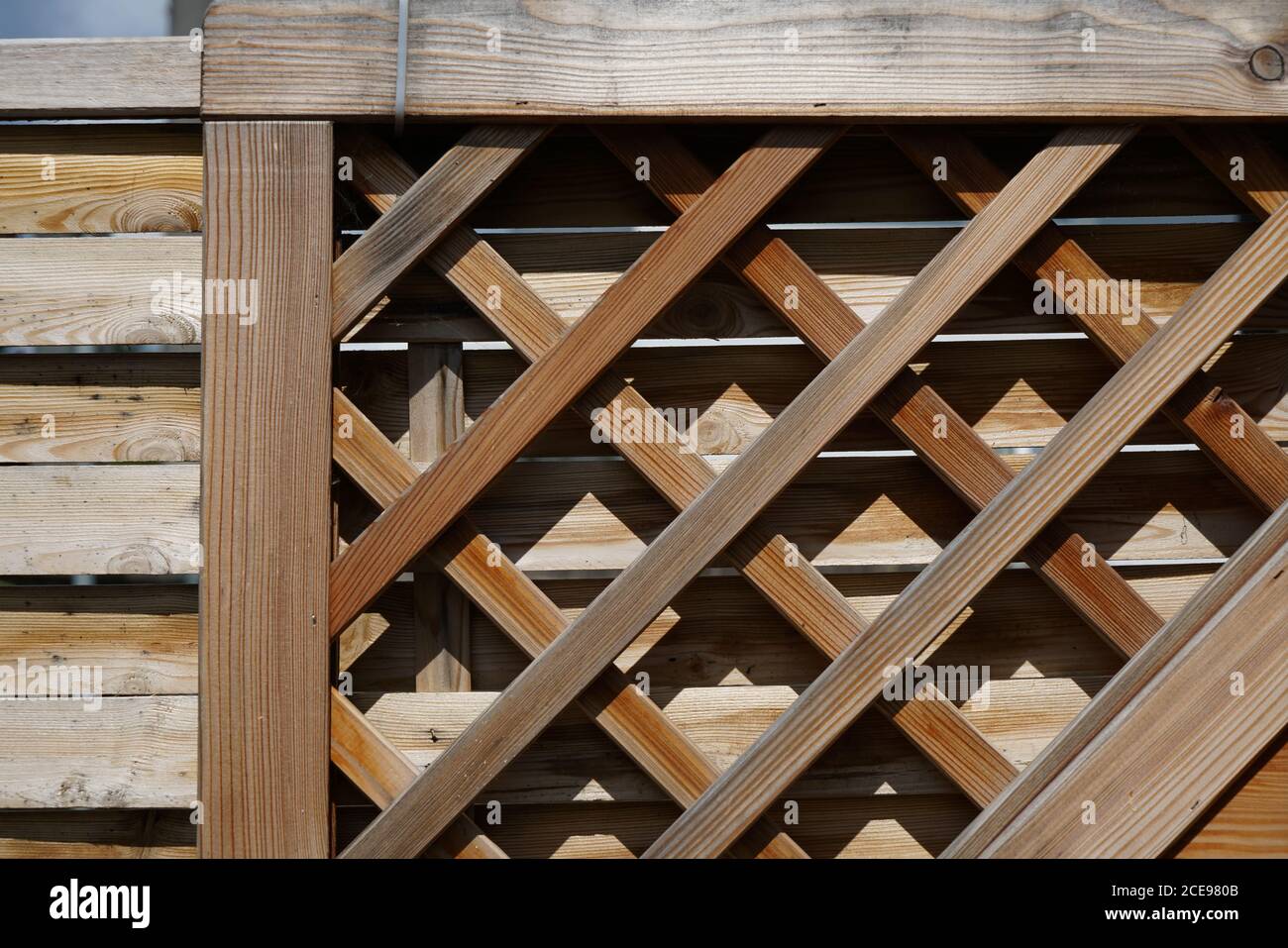 Decorative wooden fence texture Stock Photo - Alamy