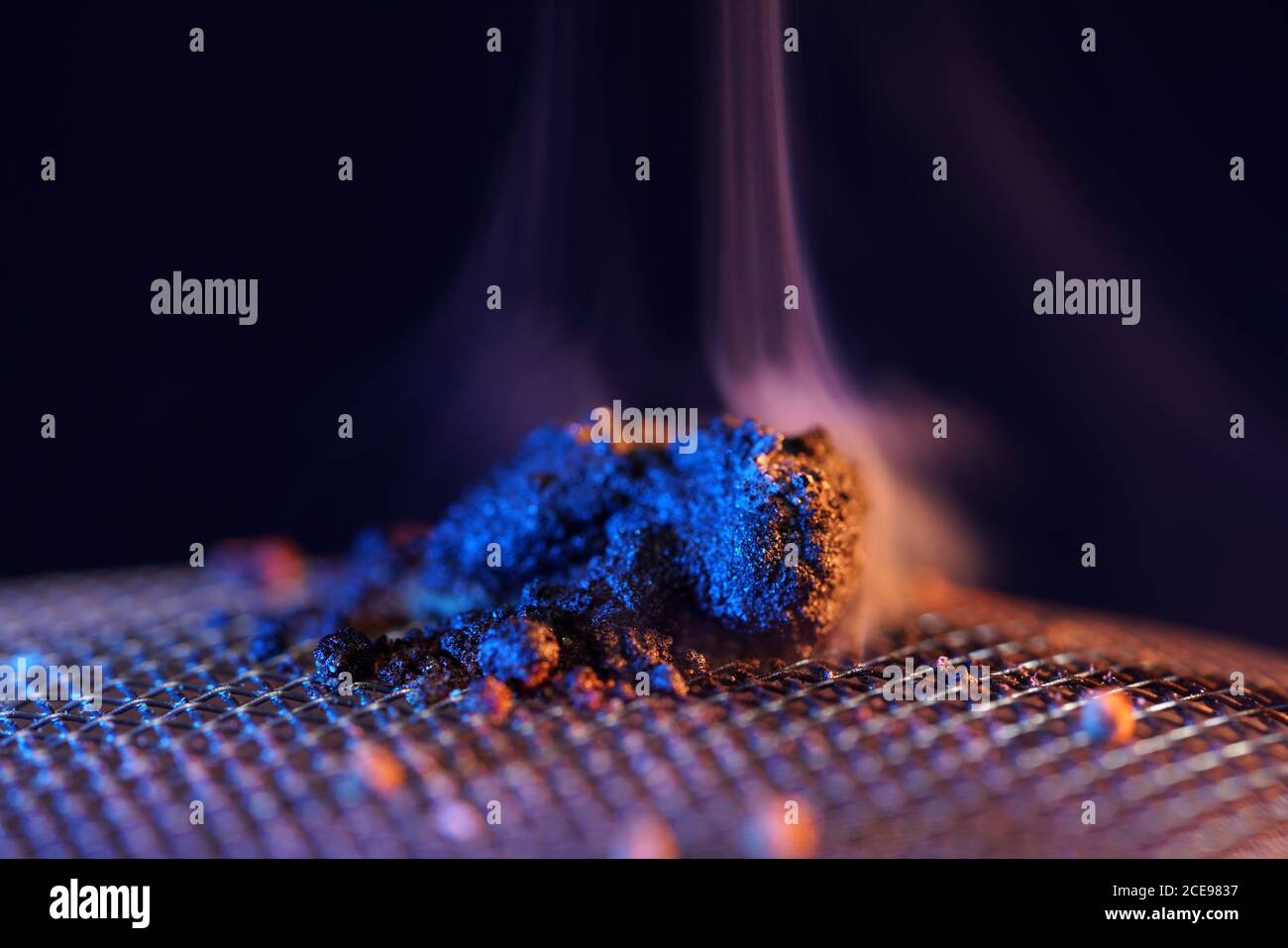 Closeup shot of coal and smoke Stock Photo - Alamy