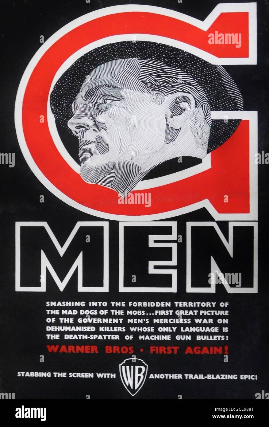JAMES CAGNEY in G MEN 1935 director WILLIAM KEIGHLEY story / screenplay Seton I. Miller casting ...