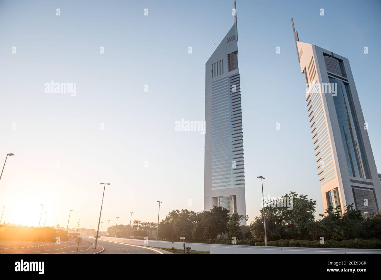 Emirate Tower buildings in Dubai, UAE Stock Photo - Alamy