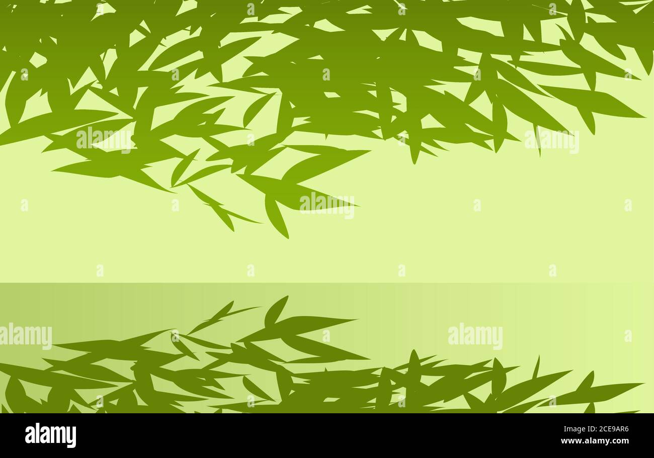 Green tree branches bent over the pool Stock Vector Image & Art - Alamy