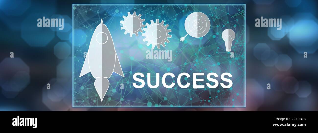 Illustration of a business success concept Stock Photo - Alamy