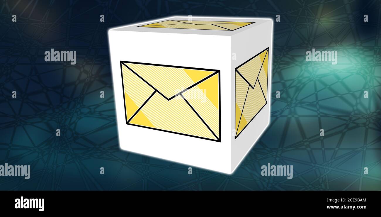 Illustration of a message concept Stock Photo - Alamy