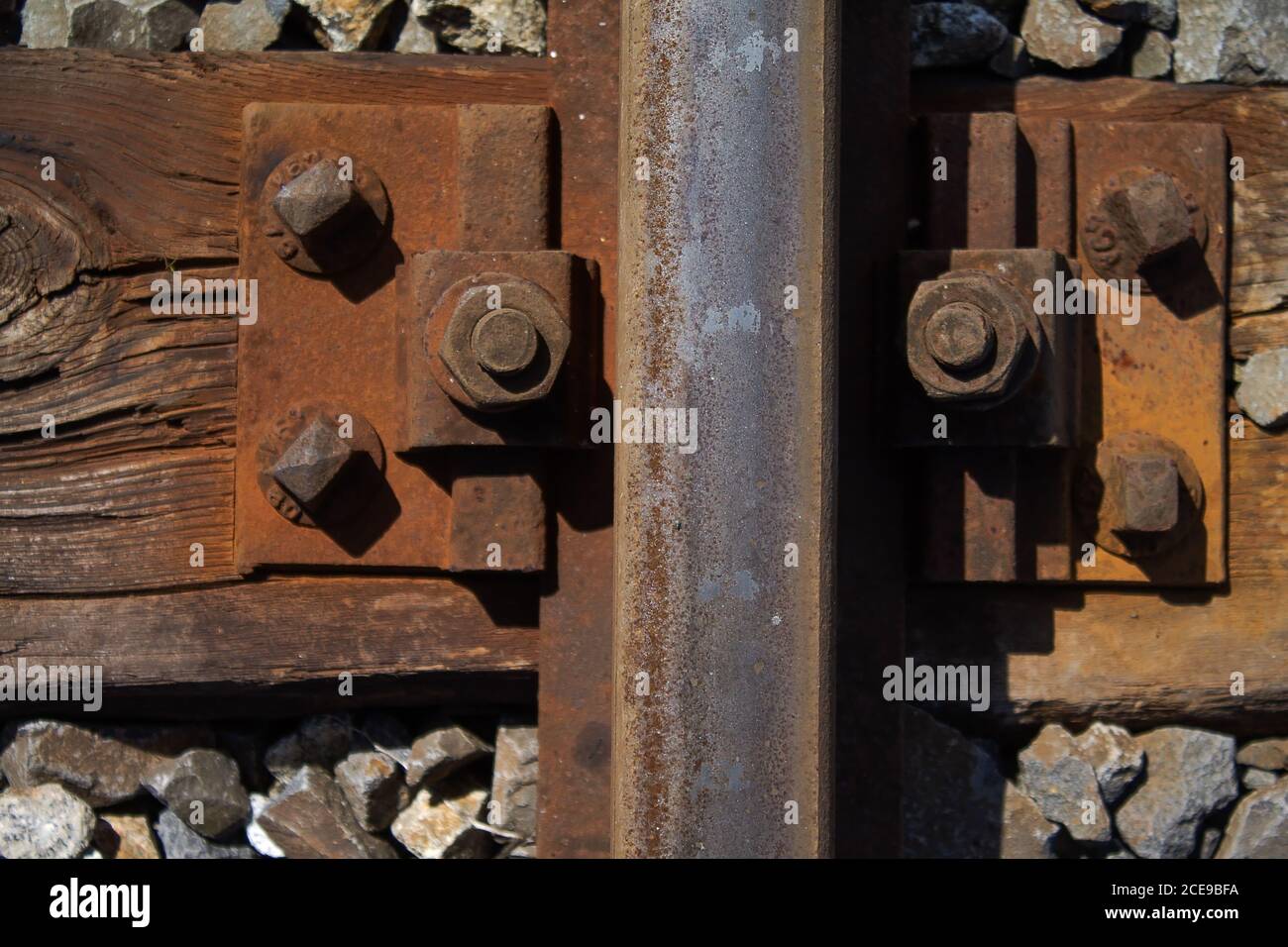 Railway sleeper nut bolt rust hi-res stock photography and images - Alamy
