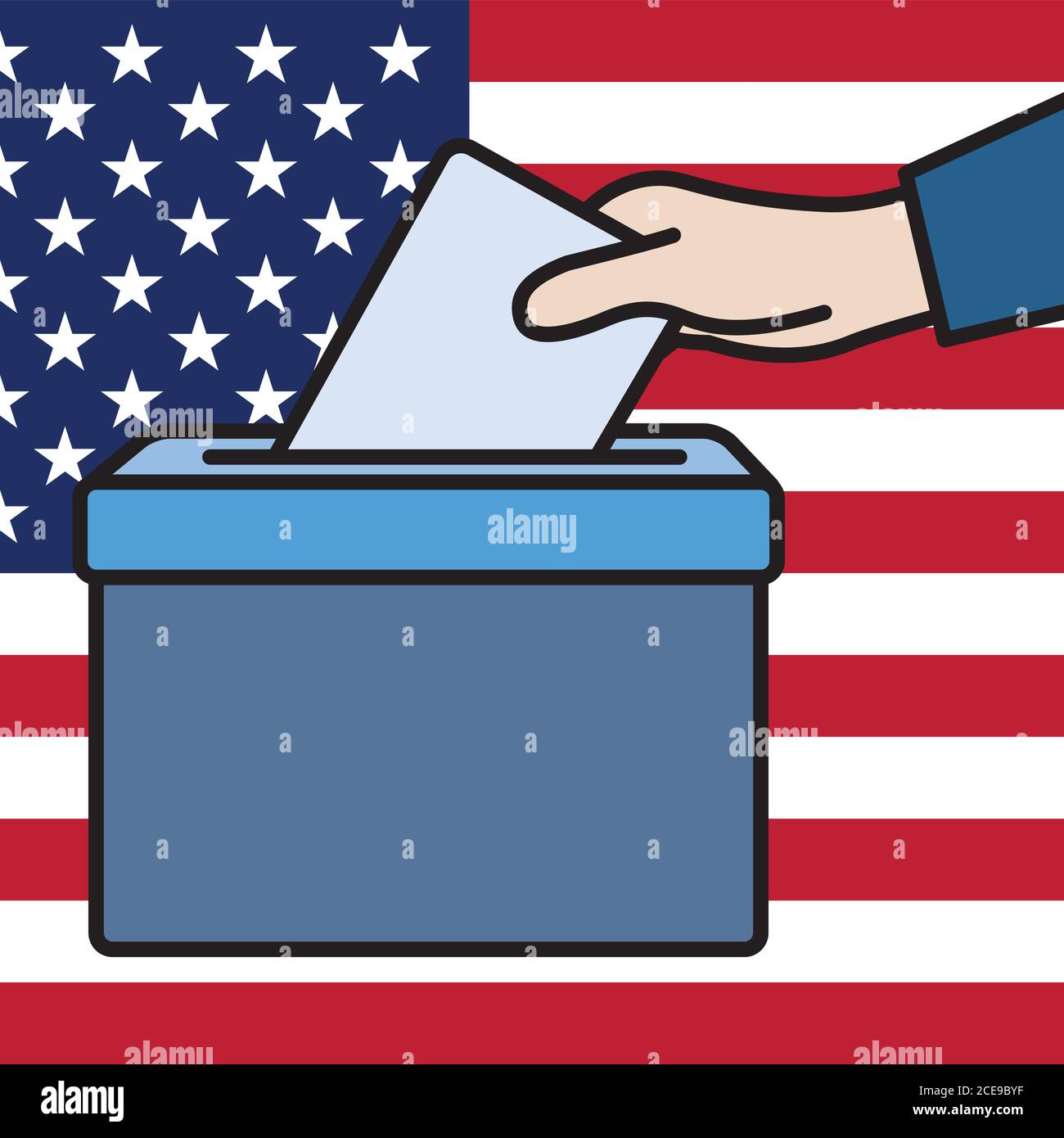 Hand holding vote card Stock Vector Images - Alamy