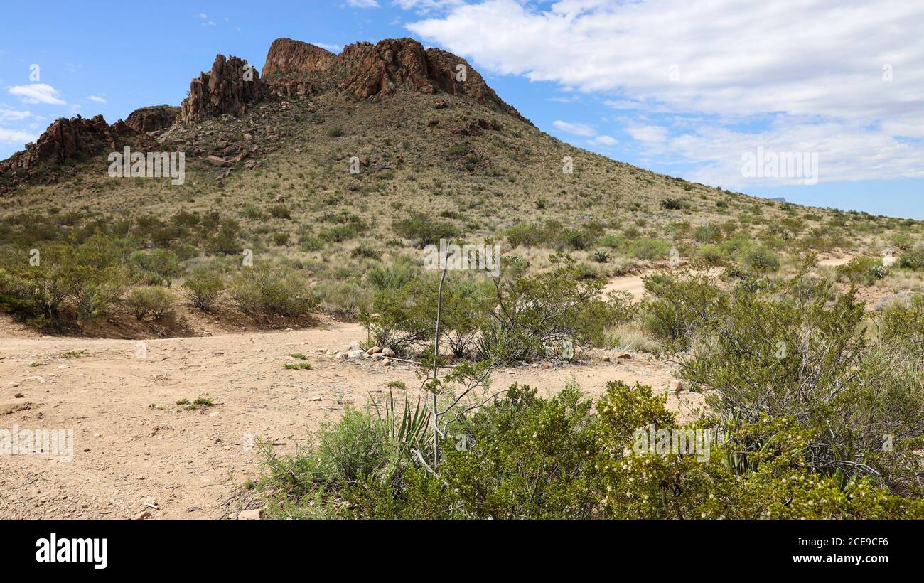 A Rugged hill seen From the Trailhead for the Grapevine Hills Trail ...