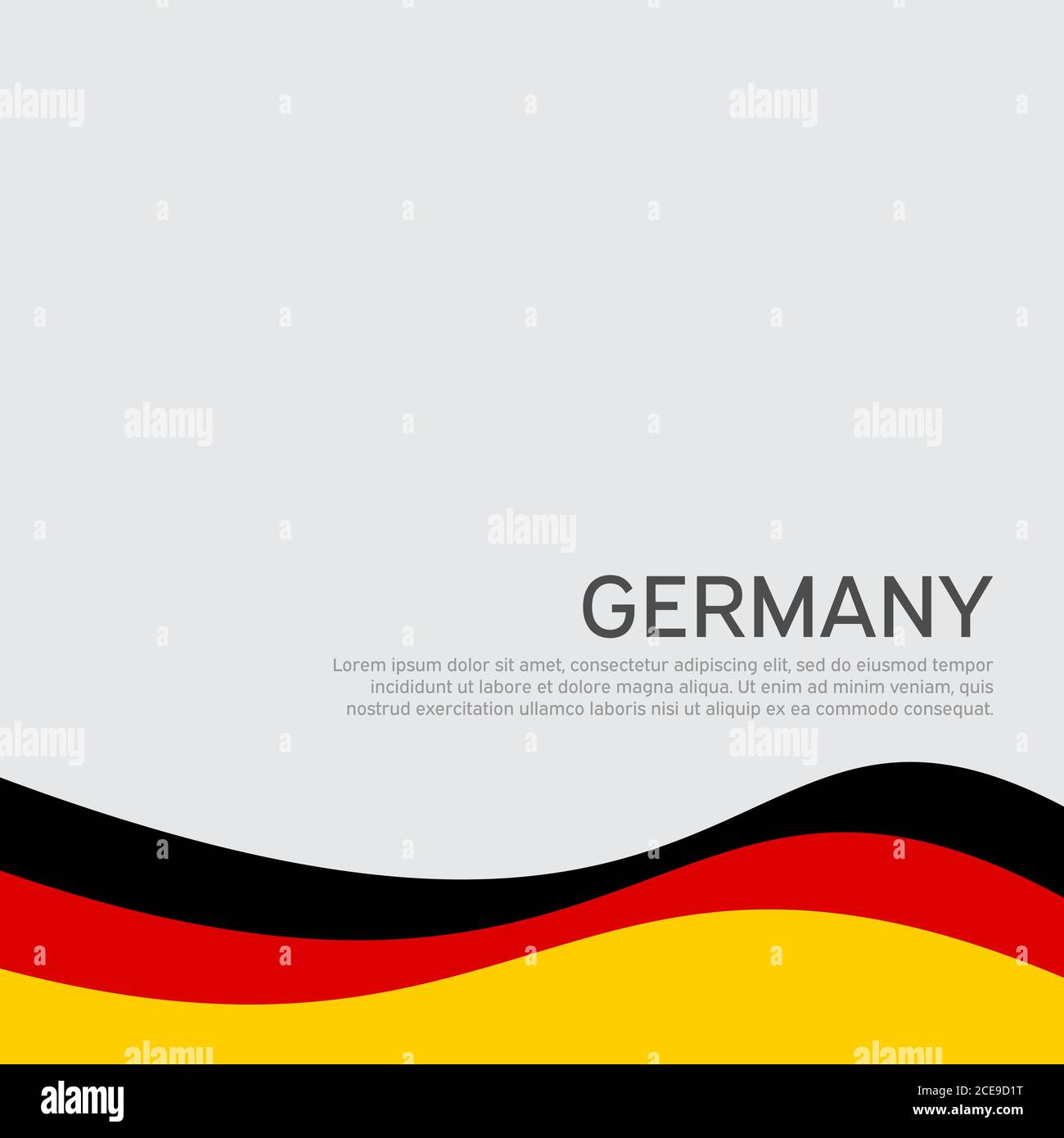 Abstract waving germany flag. Creative background for design of ...