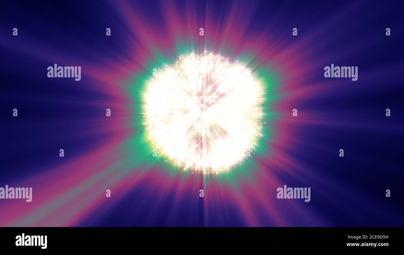 fireworks ball explosion, abstract light 3d illustration render Stock ...