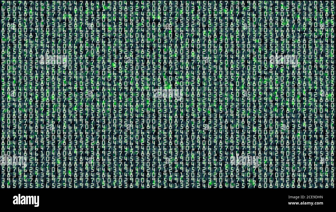 Digital number abstract background. Information code illustration Stock ...