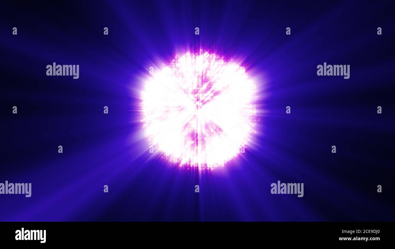 fireworks ball explosion, abstract light 3d illustration render Stock ...