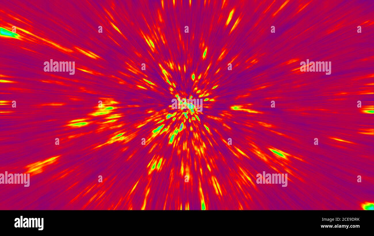 Hyperspace Abstract Background, speed abstract illustration render ...