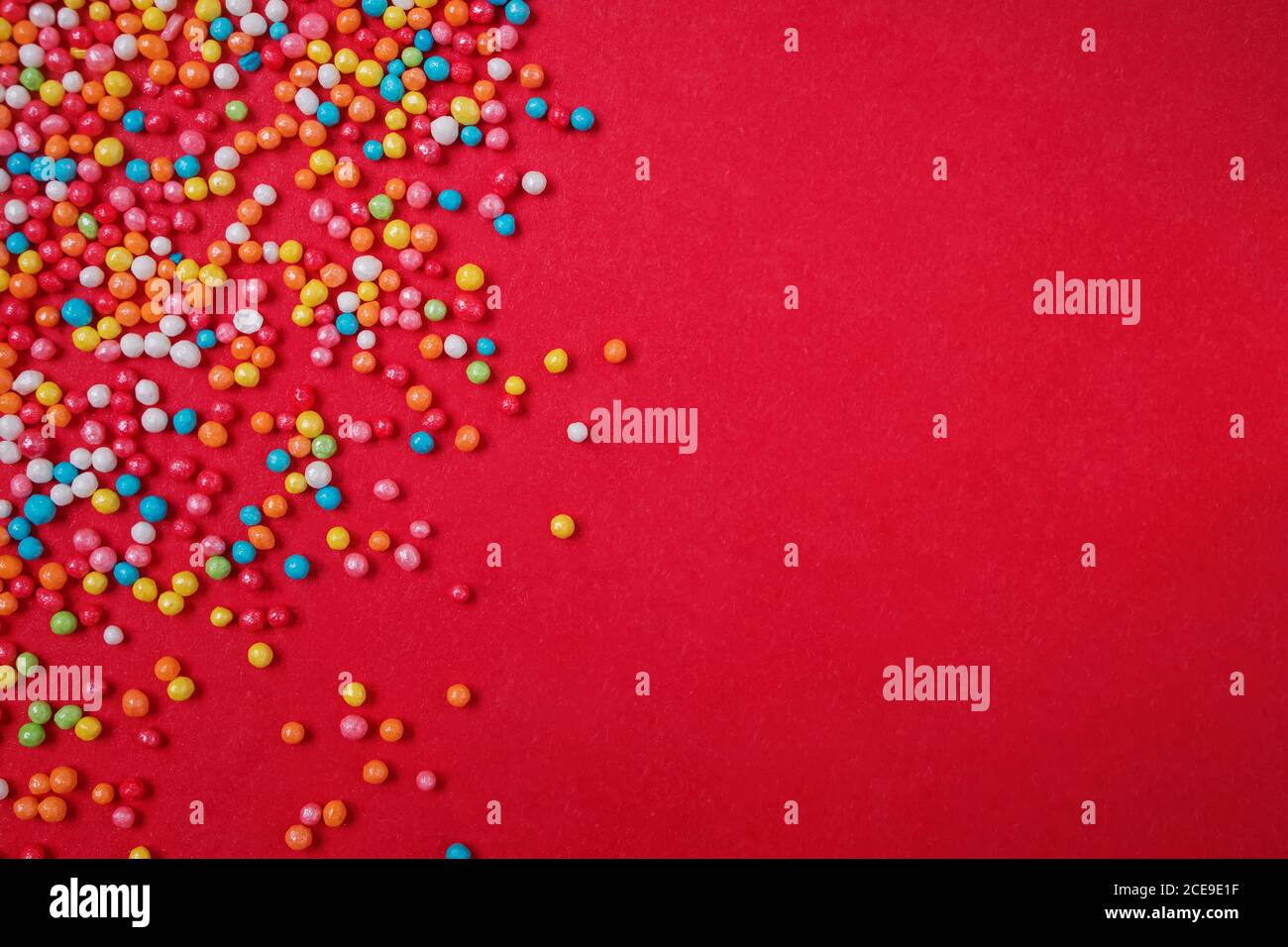 Sugar sprinkle dots, decoration for cake and bakery Stock Photo - Alamy