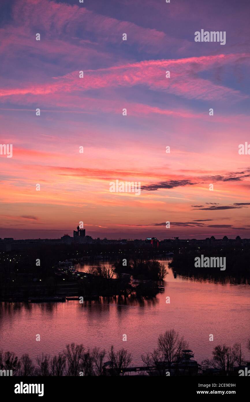 Belgrade europe sunset hi-res stock photography and images - Alamy