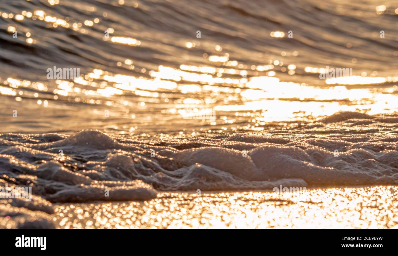 wave splash sea beach macro, close up Stock Photo - Alamy