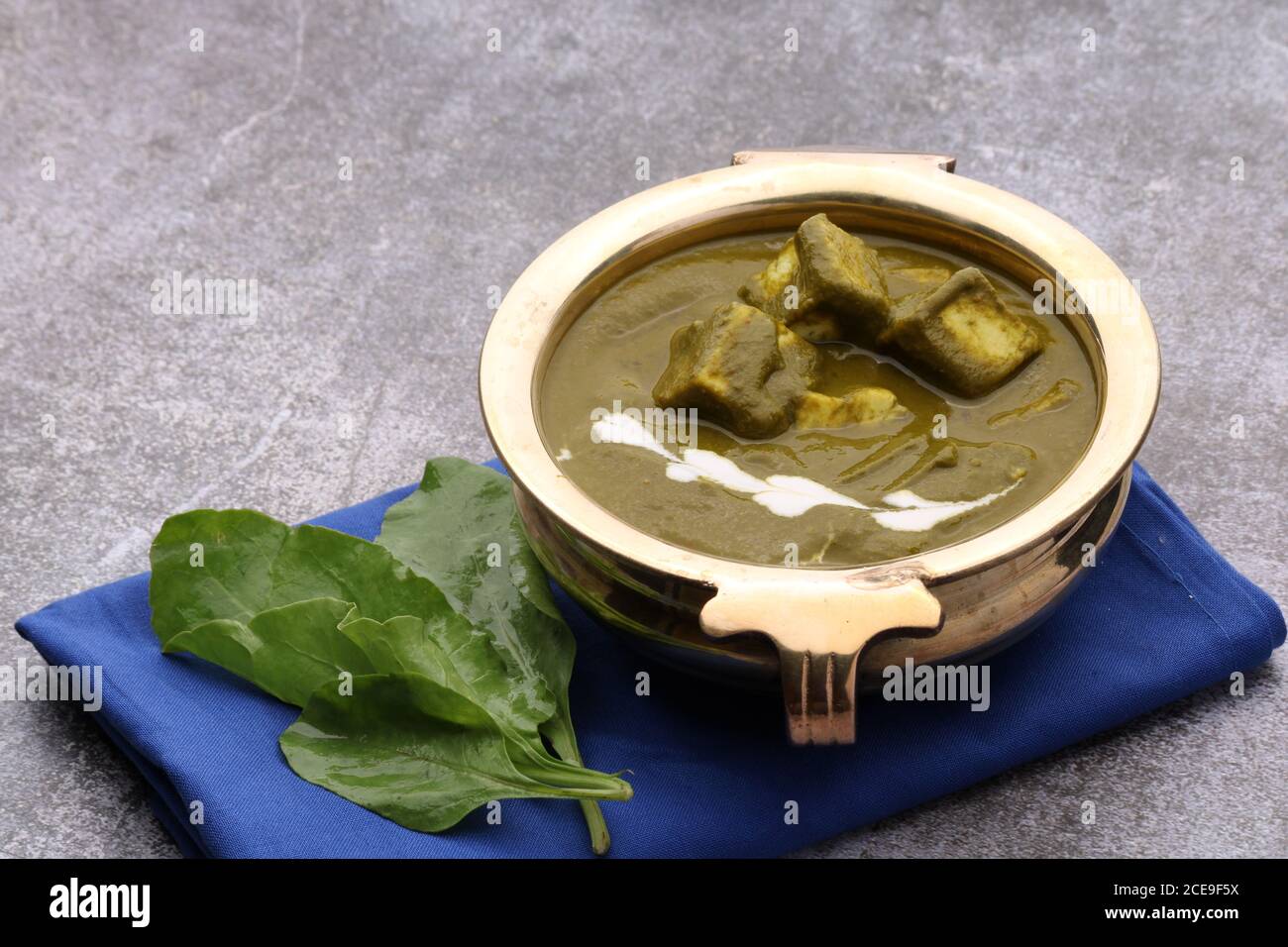 Palak Paneer Curry made up of spinach and cottage cheese, Popular ...