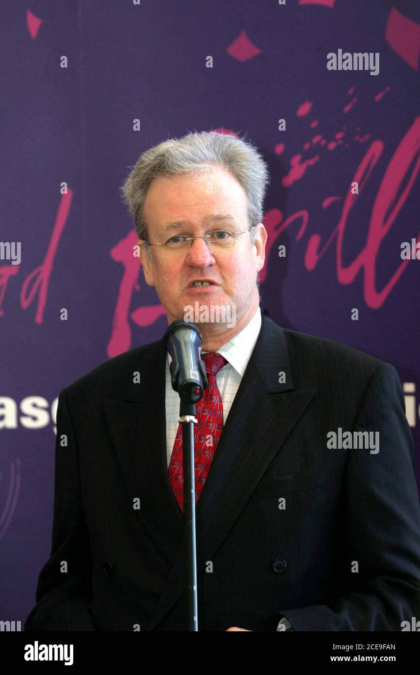 Photo shows Stewart Stevenson MSP minister for Transport Infrastructure ...