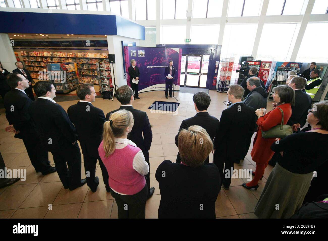 Photo shows Mark Rodwell Chief Executive of Glasgow Prestwick Airport ...