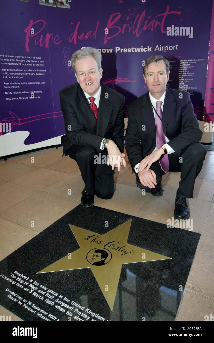 Photo shows Mark Rodwell Chief Executive of Glasgow Prestwick Airport ...