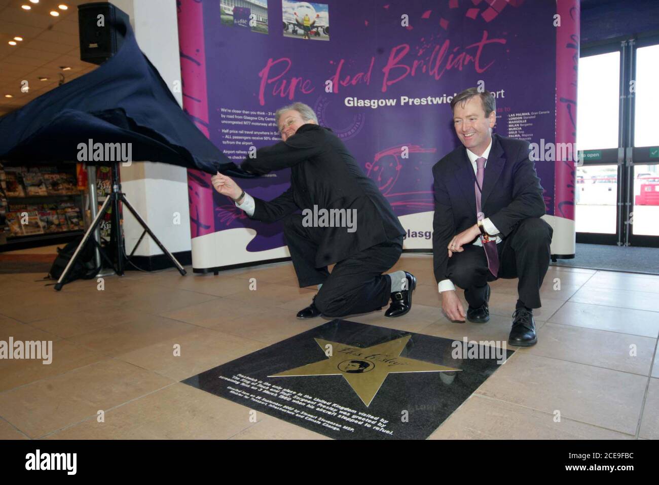 Photo shows Mark Rodwell Chief Executive of Glasgow Prestwick Airport ...