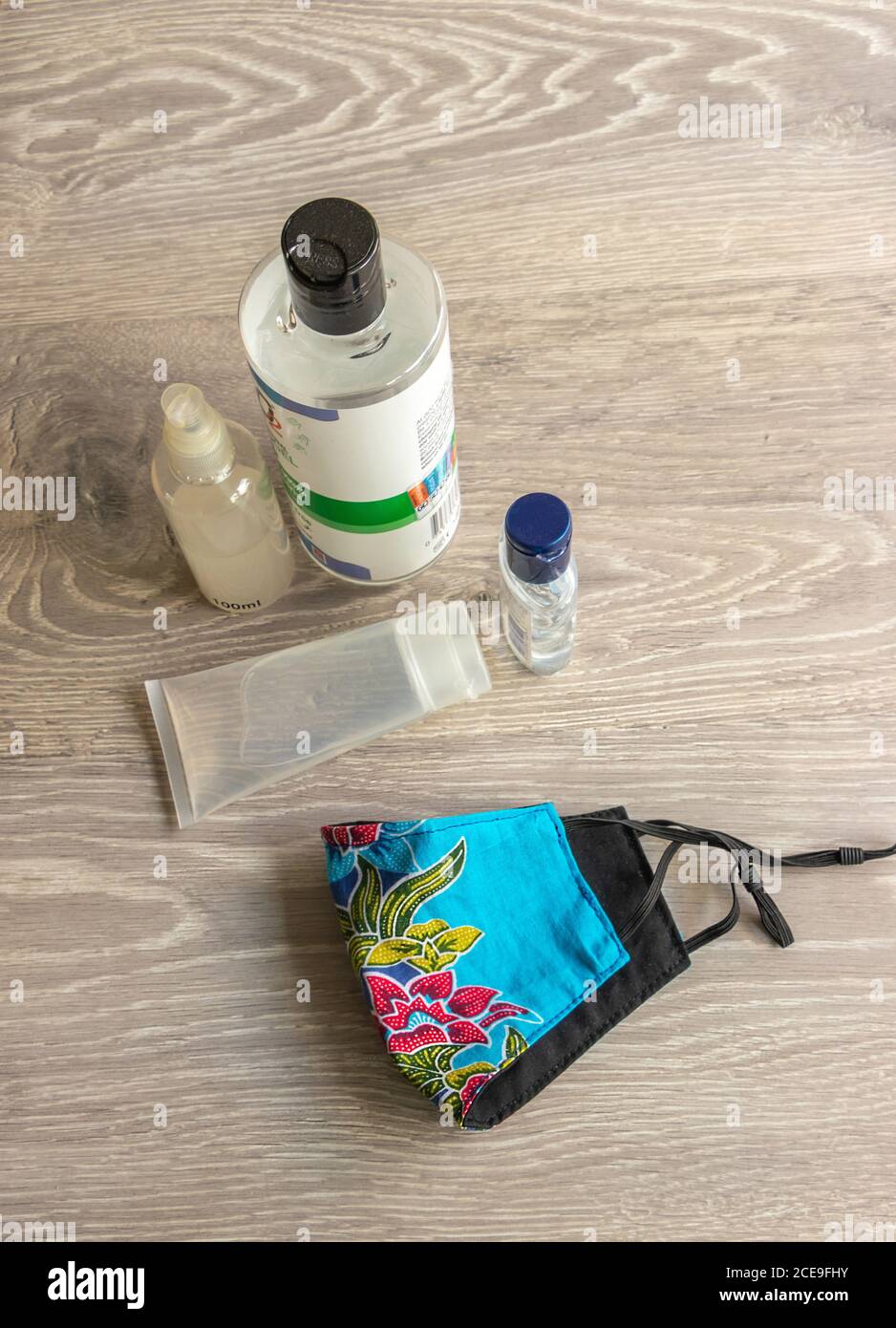 colourful patterned home made masks produced during lockdown in the ...