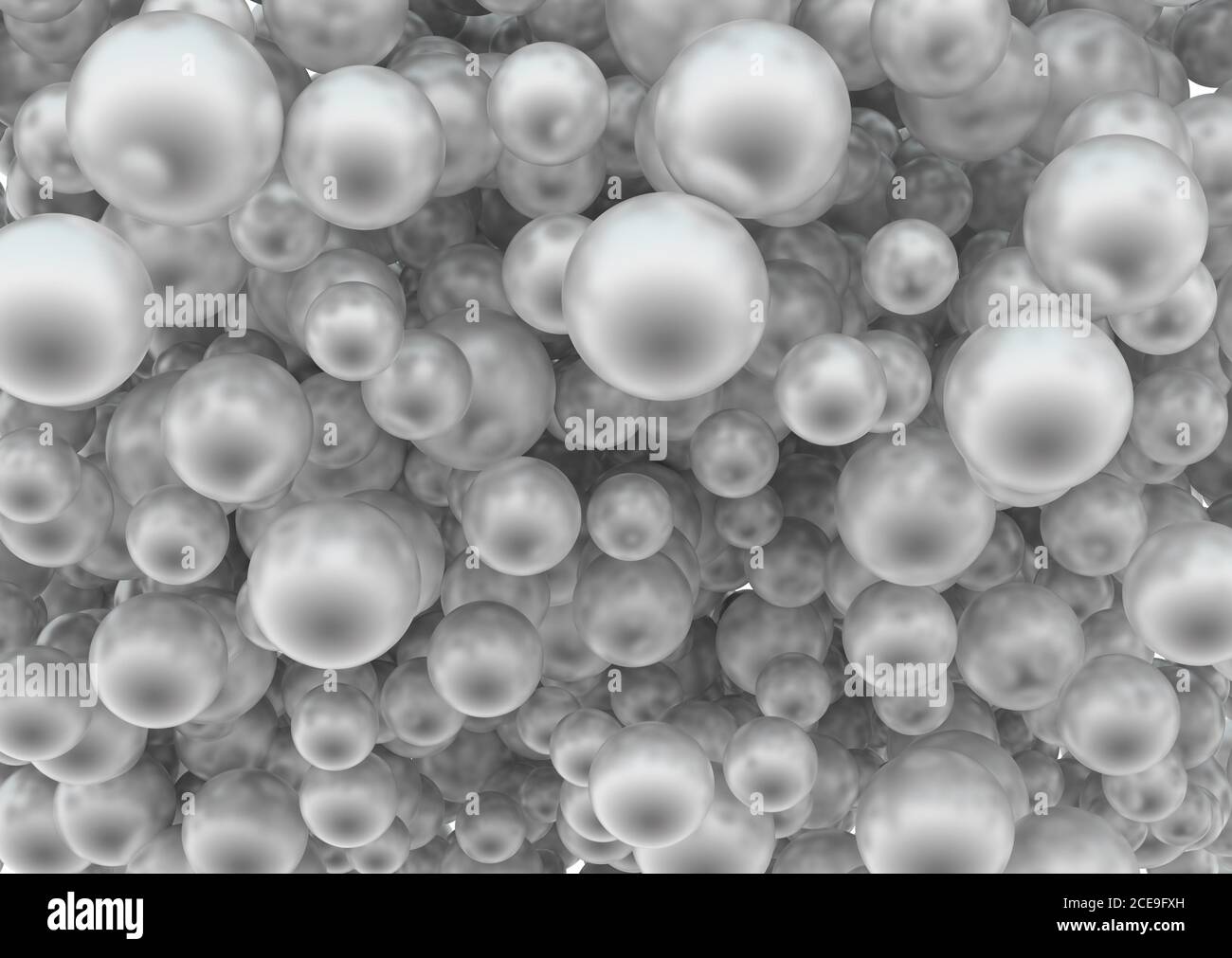 Large group of grey orbs or pearls Stock Photo - Alamy