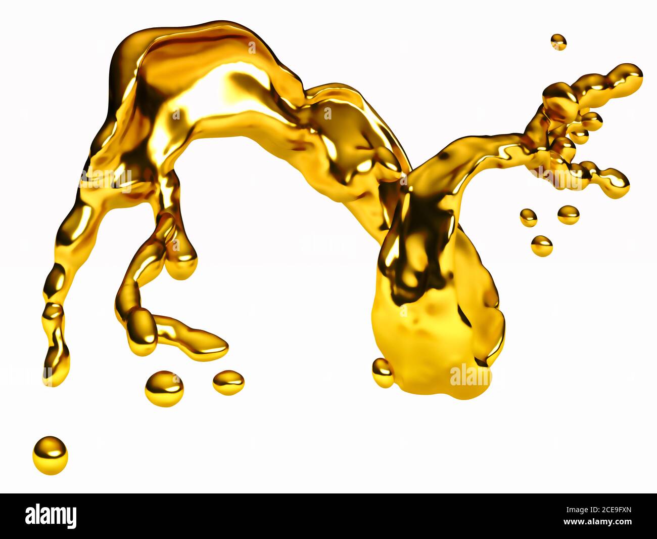 Golden flow wavy design hi-res stock photography and images - Alamy