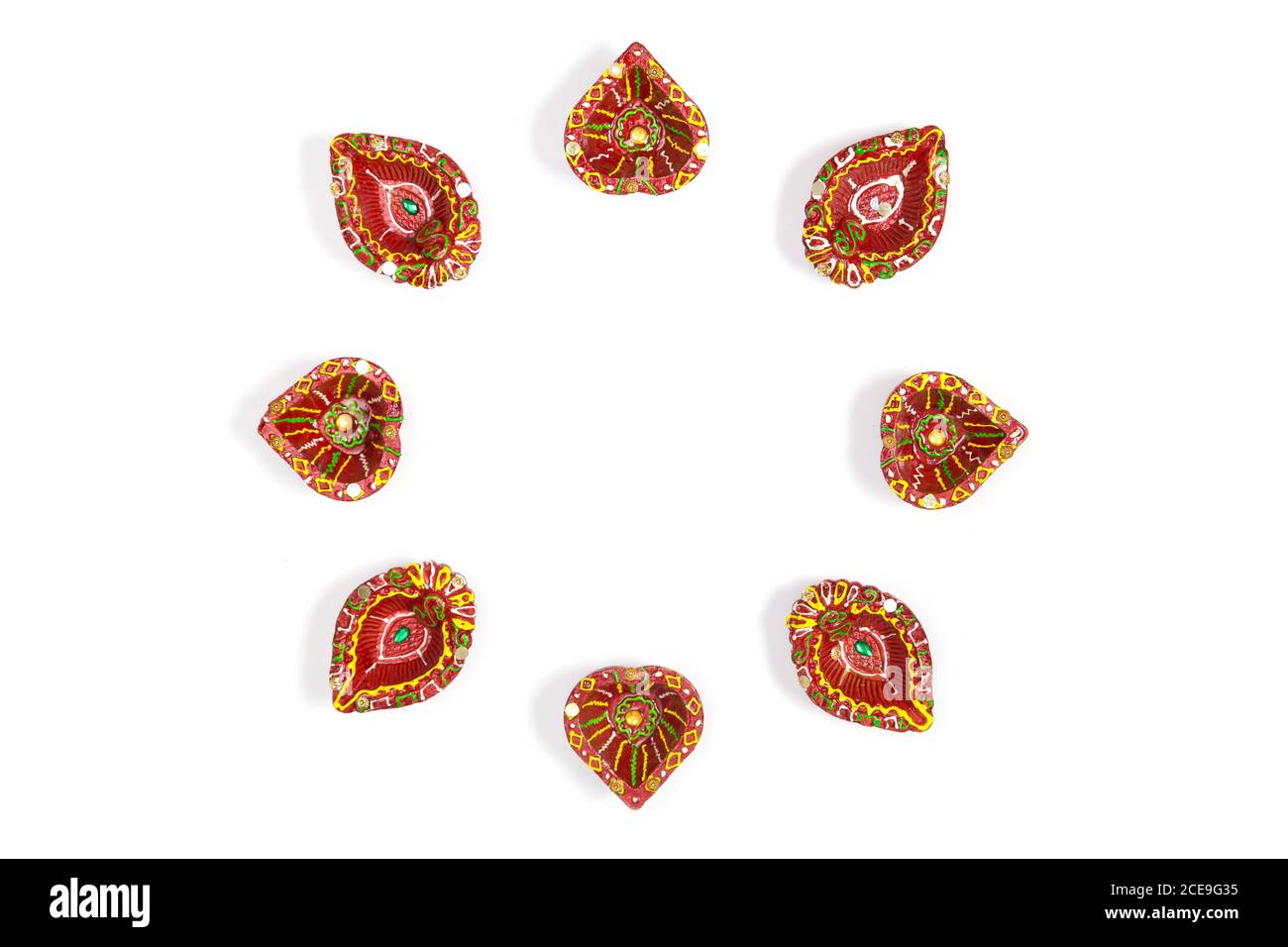 Happy Diwali - Clay Diya lamps lit during Deepavali, Hindu festival of ...