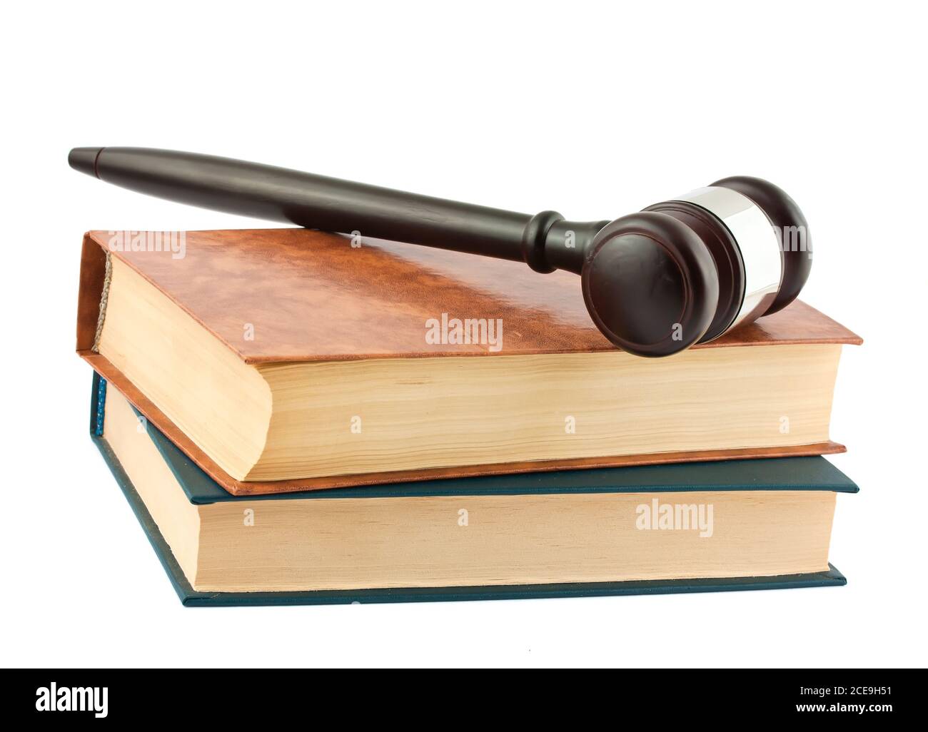 Books and gavel Stock Photo - Alamy