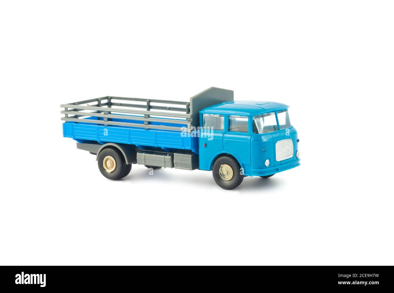 Toy car on blue Cut Out Stock Images & Pictures - Alamy