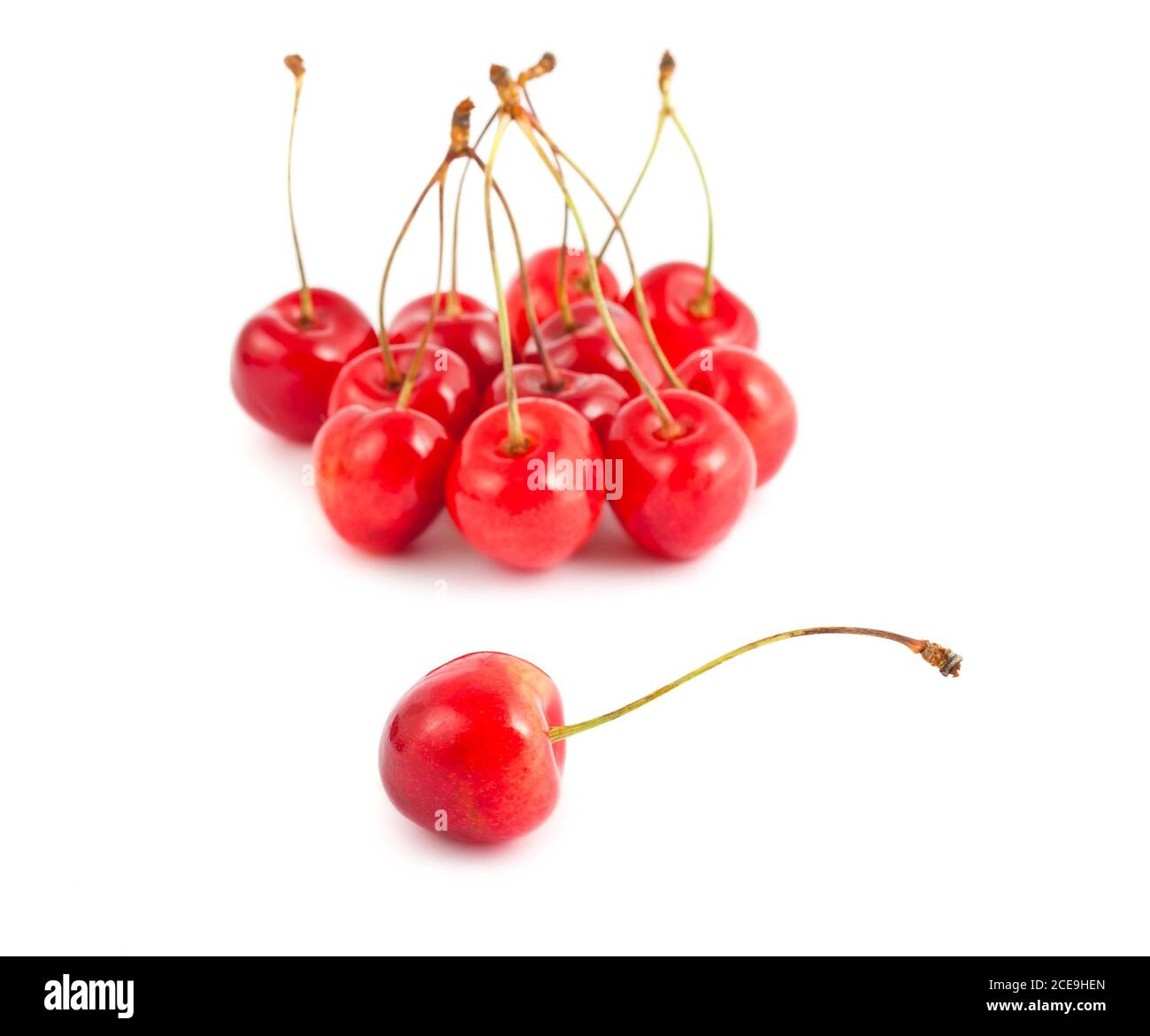 Juicy cherry detail Cut Out Stock Images & Pictures - Alamy