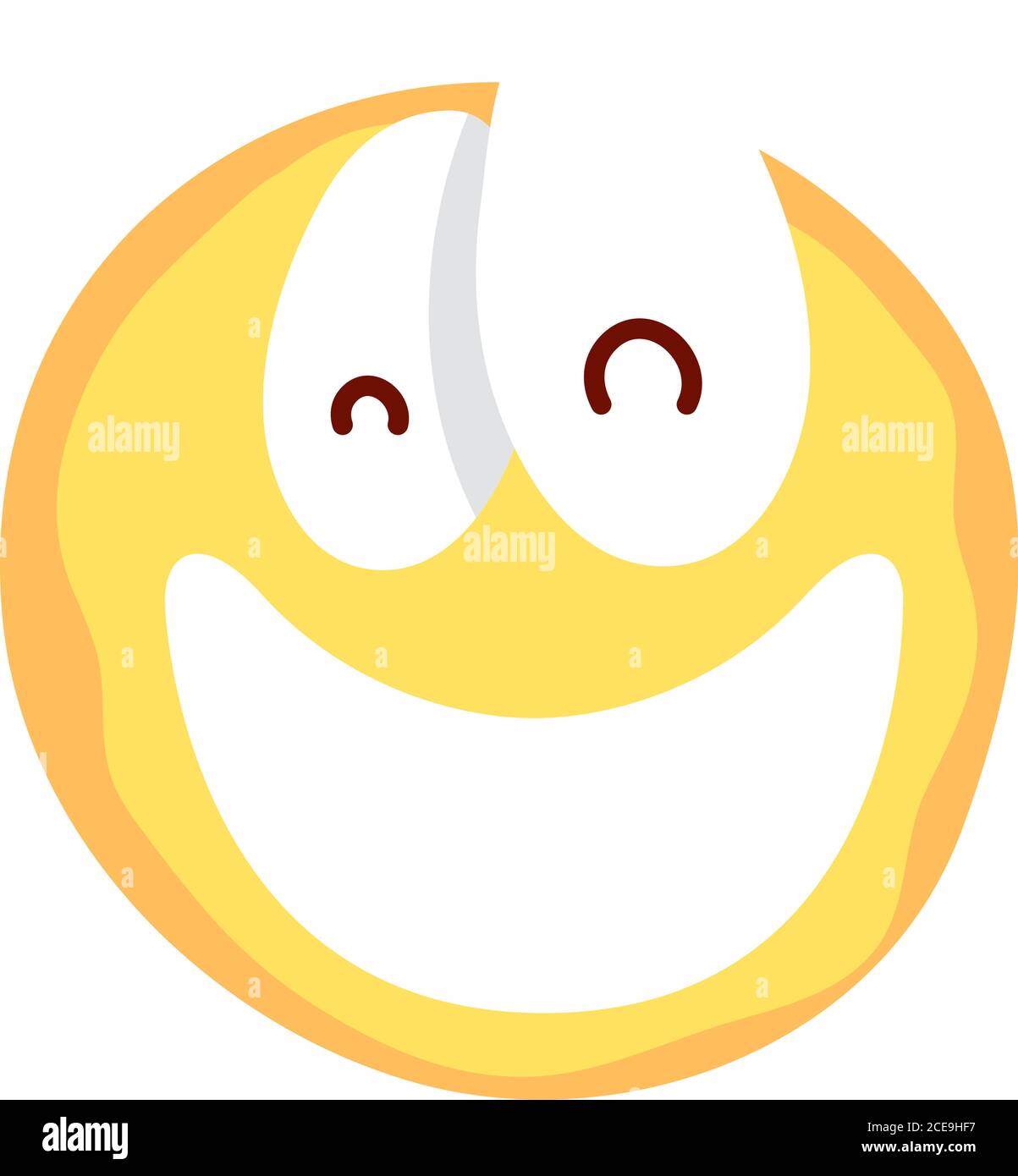 crazy emoji face fools day icon vector illustration design Stock Vector ...
