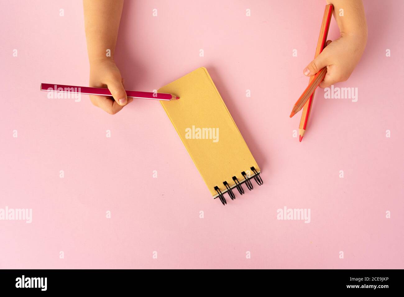 Pupil writing top view hi-res stock photography and images - Alamy